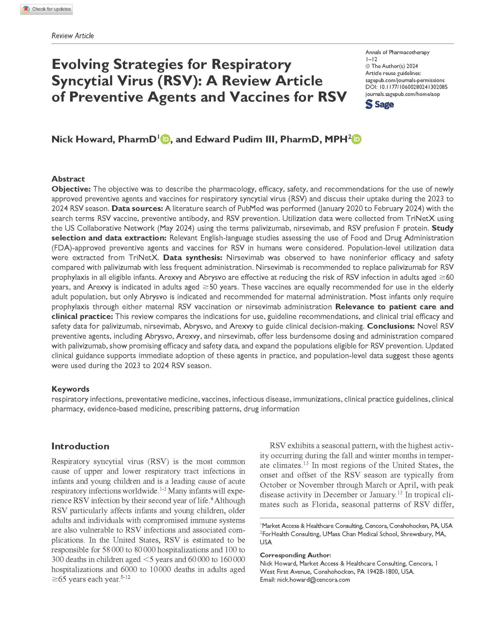 Publications | ForHealth Consulting