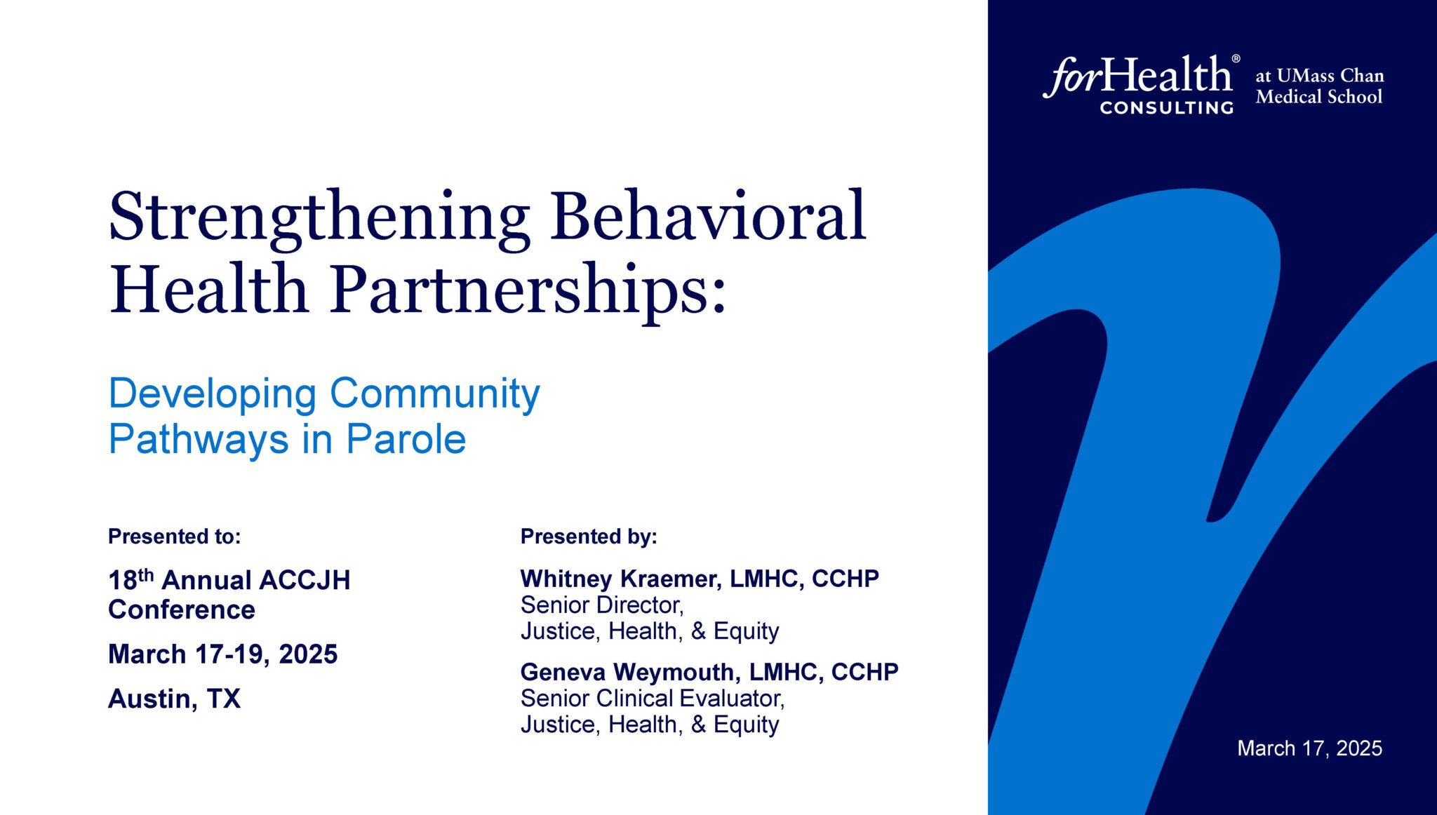 Publications | ForHealth Consulting